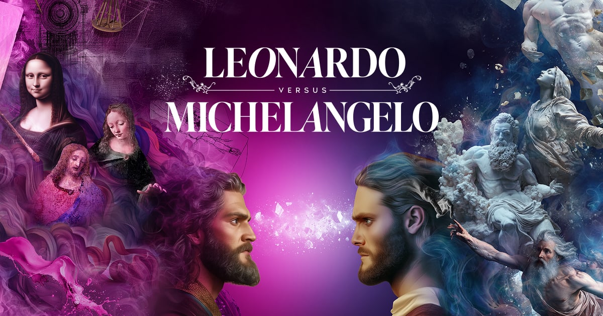 Leonardo vs Michelangelo: exposición 360º Ideal Barcelona